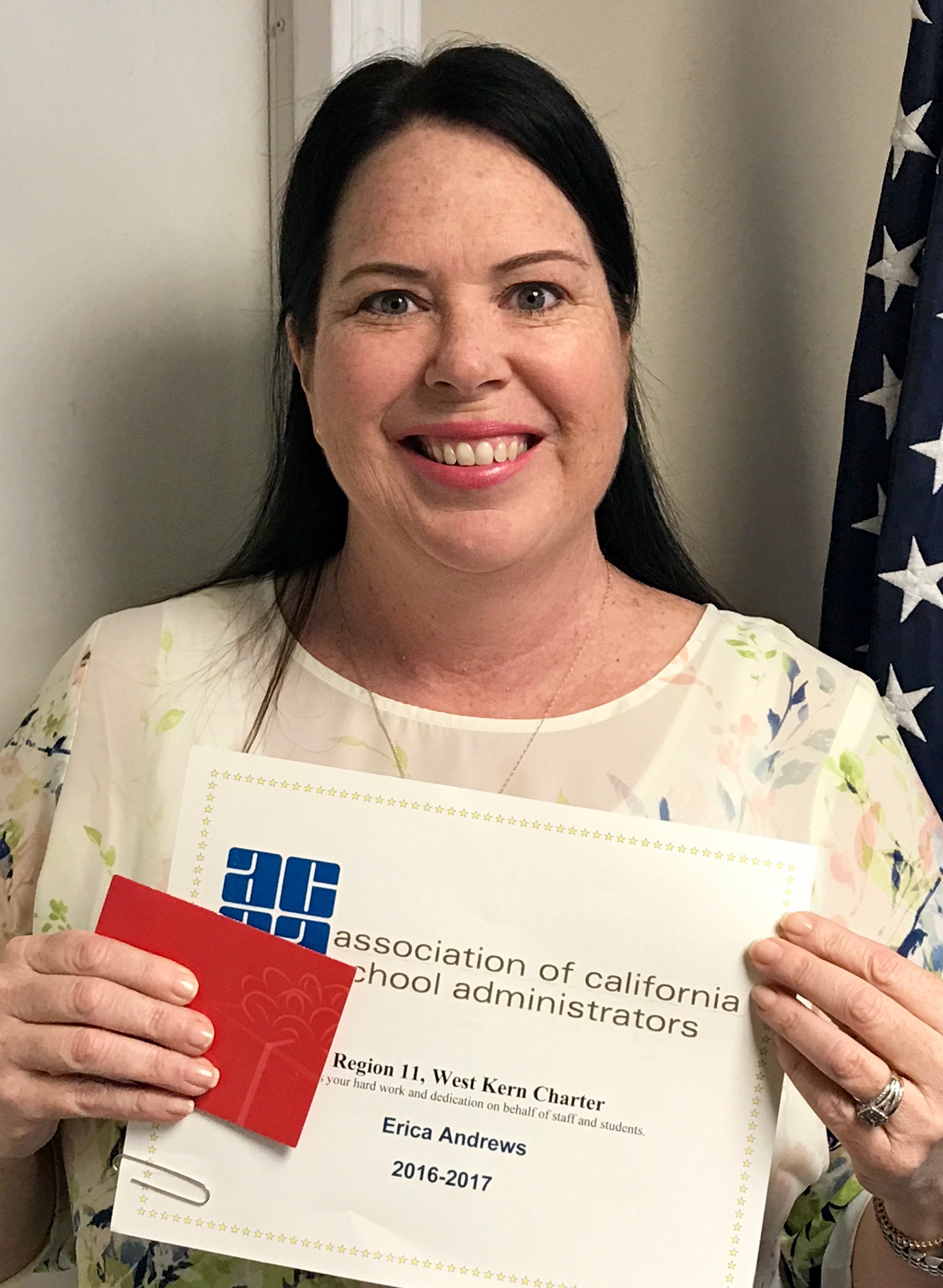 Administrator Recognition – Erica Andrews – ACSA Region 11
